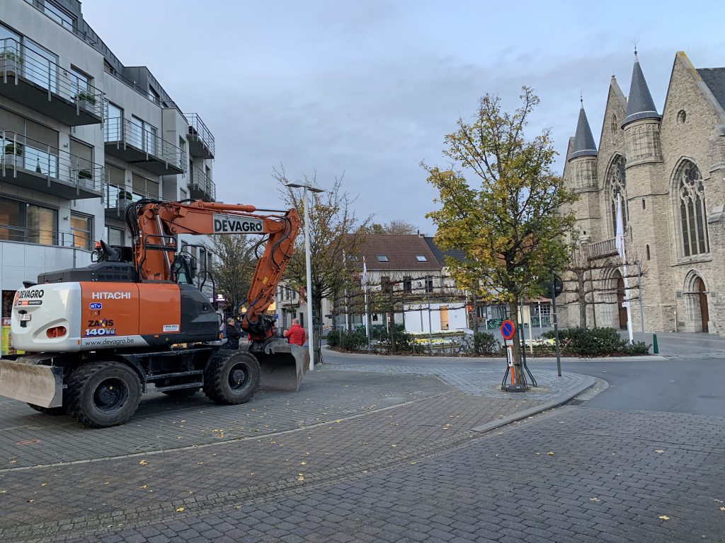 Werken verkeersvrije Markt Waregem van start - Waregem1
